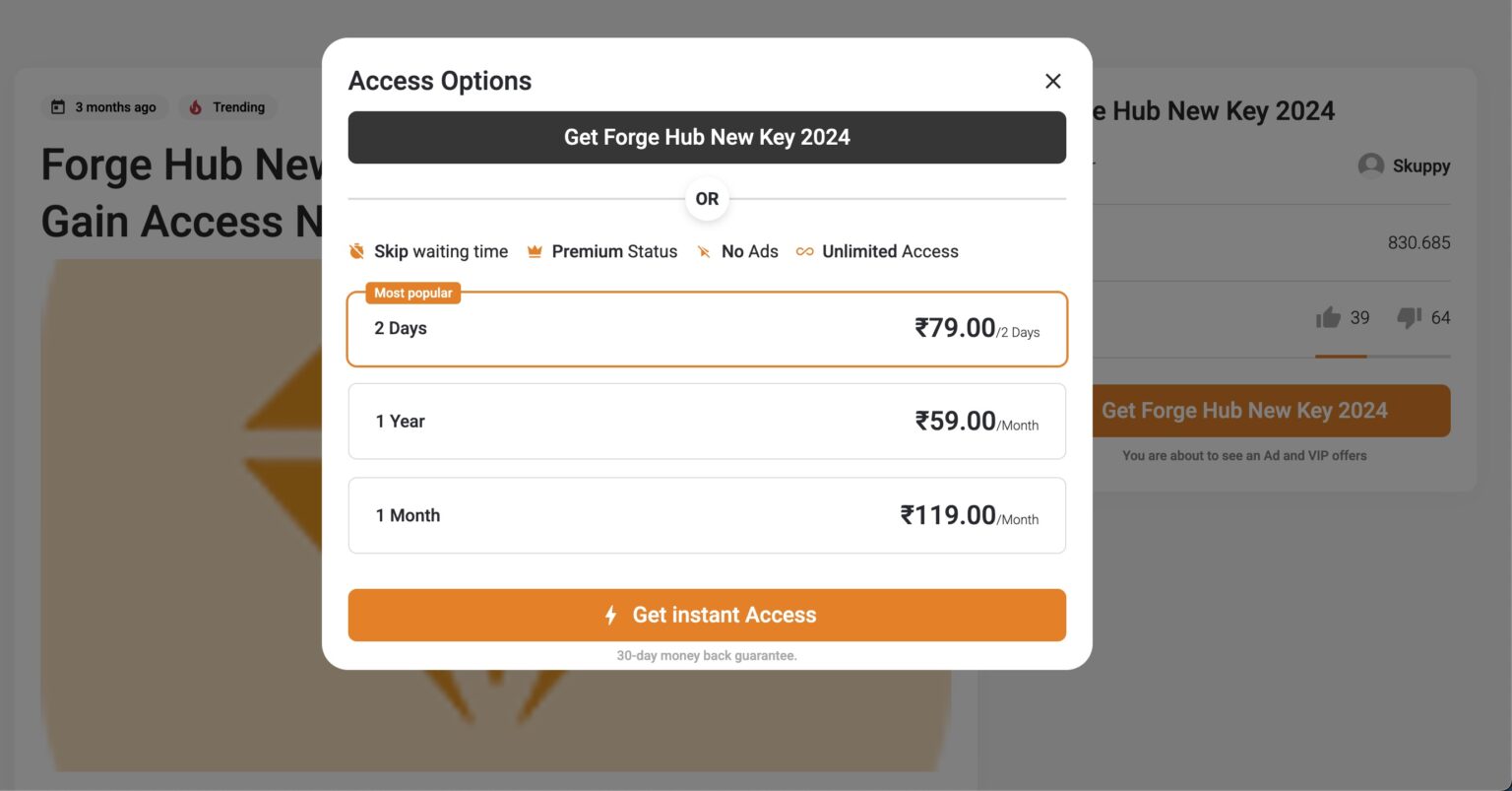 How To Get Forge Hub Script Key on Android, IOS & PC
